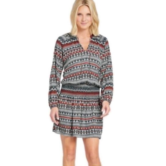 Allison Joy | Dresses | Allison Joy Geometric Print Smocked Waist ...